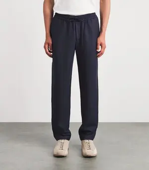 Sease Stretch Virgin Wool Drawstring Trousers