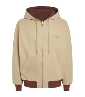MAISON MARGIELA Reversible Hoodie Bomber Jacket - Beige