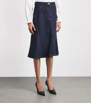 Safiyaa Luisella Denim Midi Skirt