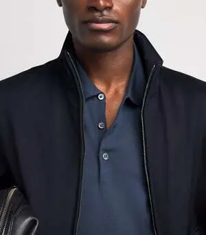 Corneliani Wool Polo Shirt