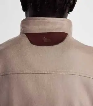 Colombo Cashmere Leather Trim Gilet
