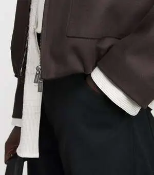 Barena Venezia Wool-blend Tailored Bomber Jacket