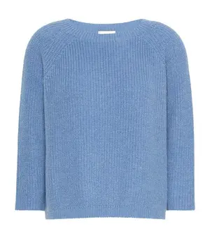Max Mara Ribbed Round-neck Sweater - Turquoise