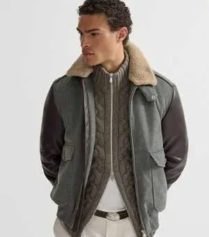 Brunello Cucinelli Cashmere Bomber Jacket