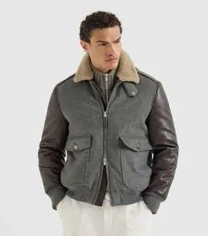 Brunello Cucinelli Cashmere Bomber Jacket
