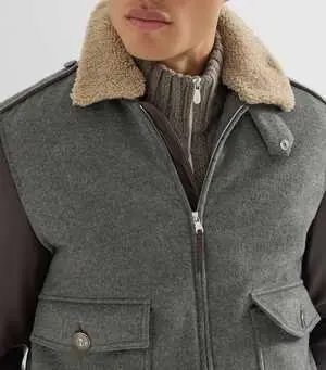 Brunello Cucinelli Cashmere Bomber Jacket