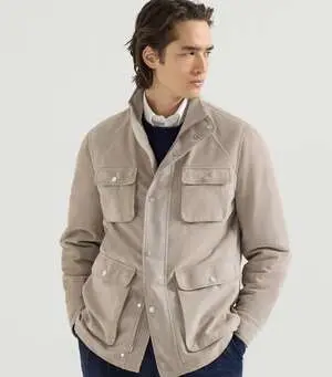 Brunello Cucinelli Suede Safari Jacket