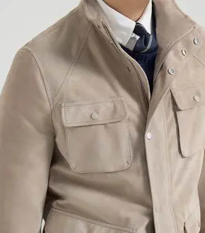 Brunello Cucinelli Suede Safari Jacket