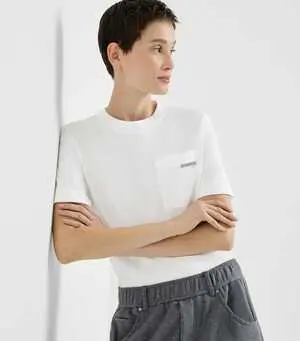 Brunello Cucinelli Cotton Monili-trim T-shirt