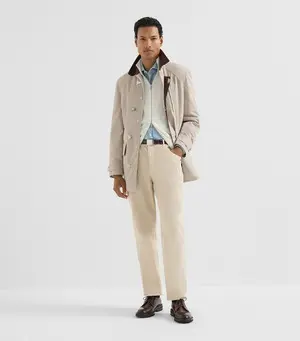 Brunello Cucinelli Cotton Canvas Straight Trousers