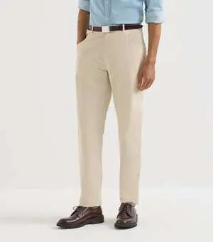 Brunello Cucinelli Cotton Canvas Straight Trousers
