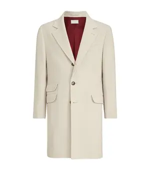 Brunello Cucinelli Cashmere Water-resistant Coat - Yellow