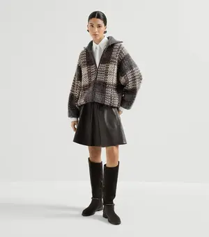Brunello Cucinelli Knitted Check Jacket
