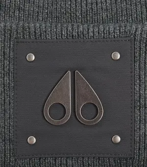 Moose Knuckles Wool Logo Beanie