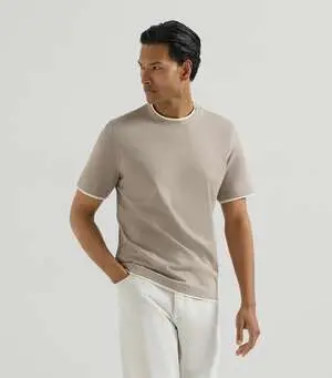 Brunello Cucinelli Cotton Faux-layer T-shirt - Grey
