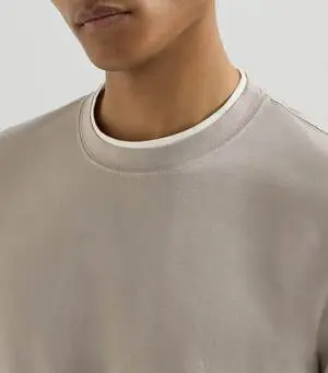 Brunello Cucinelli Cotton Faux-layer T-shirt - Grey