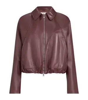 Brunello Cucinelli Nappa Leather Jacket - Red