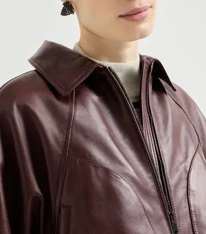 Brunello Cucinelli Nappa Leather Jacket