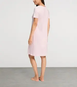 Hanro Cotton Rosaria Short-sleeve Dress