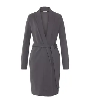 Hanro Cotton-blend Robe - Grey
