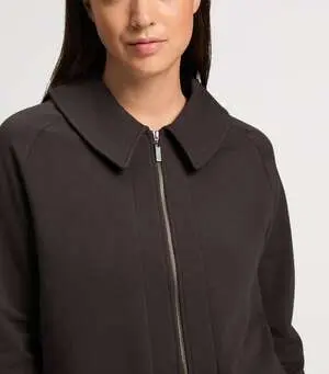 Hanro Cotton Natural Living Zip-up Cardigan