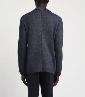 Paul & Shark Virgin Wool-linen Knitted Overshirt