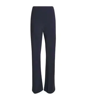 Veronica Beard Braddock Wide-leg Trousers - Navy