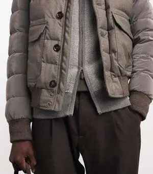 MOORER Fur-trim Fantoni Down Jacket