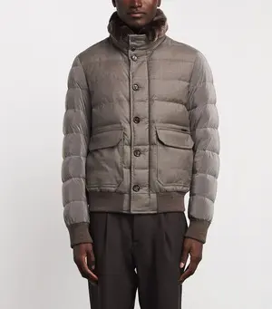 MOORER Fur-trim Fantoni Down Jacket