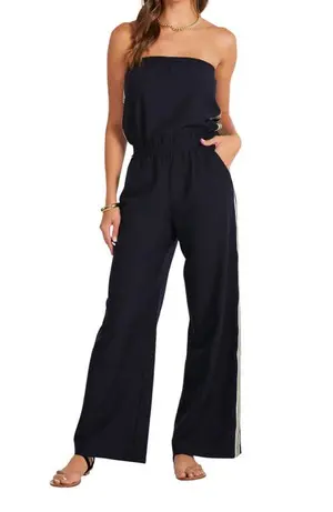 BISHOP + YOUNG Jagger Strapless Jumpsuit - Indigo