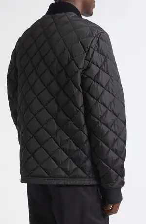 Moncler Eclat Quilted Bomber Jacket - Black