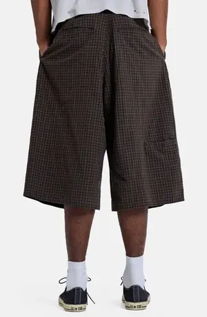JADED LONDON Goliath Pleated Xl Check Shorts