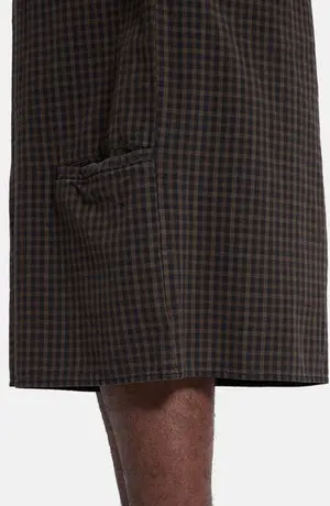 JADED LONDON Goliath Pleated Xl Check Shorts