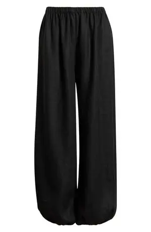 Faithfull The Brand Kortez Balloon Linen Pants - Black