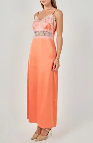 Endless Rose Lace Trimmed Maxi Gown
