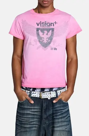 JADED LONDON Washed Vision Graphic T-shirt