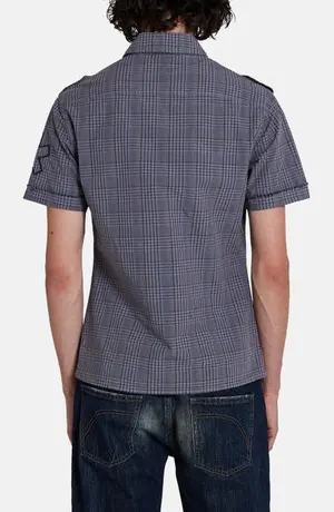 JADED LONDON Scout Check Short Sleeve Button-up Shirt
