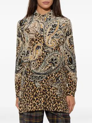 Etro Printed Silk Shirt