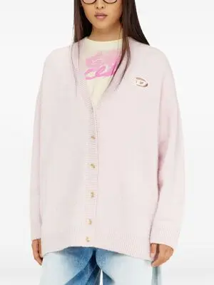 DIESEL® Logo Wool Blend Cardigan