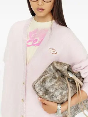 DIESEL® Logo Wool Blend Cardigan
