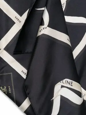 Celine Printed Silk Foulard
