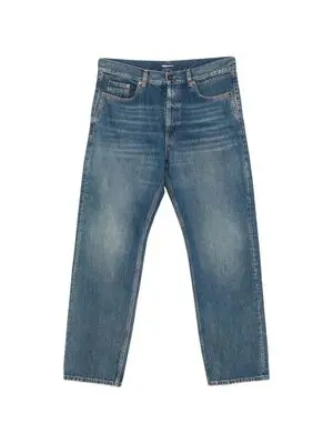 Saint Laurent Straight Denim Jeans - Multicolor