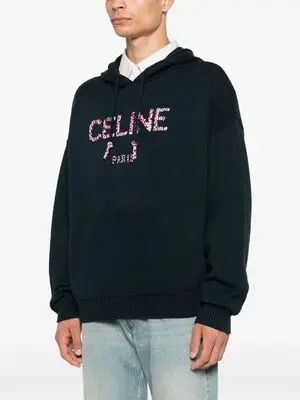 Celine Logo Cotton Hoodie