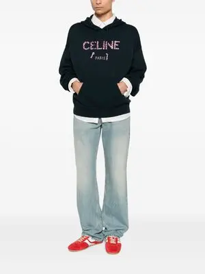 Celine Logo Cotton Hoodie