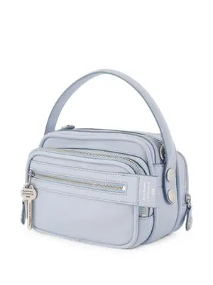 Acne Studios Leather Crossbody Bag With Key Charm - Multicolor