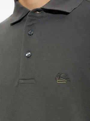 Etro Logo Cotton Polo Shirt