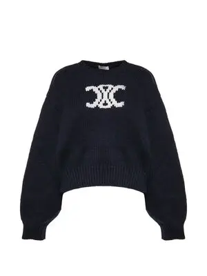 Celine Triomphe Cotton Sweater - Multicolor