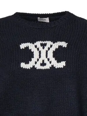 Celine Triomphe Cotton Sweater