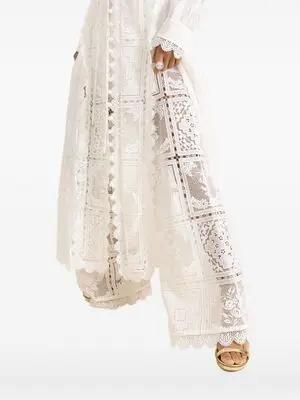 Zimmermann Aster Embroidered Trousers