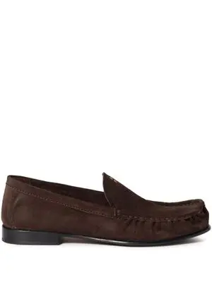 Miu Miu Suede Leather Loafers - Multicolor